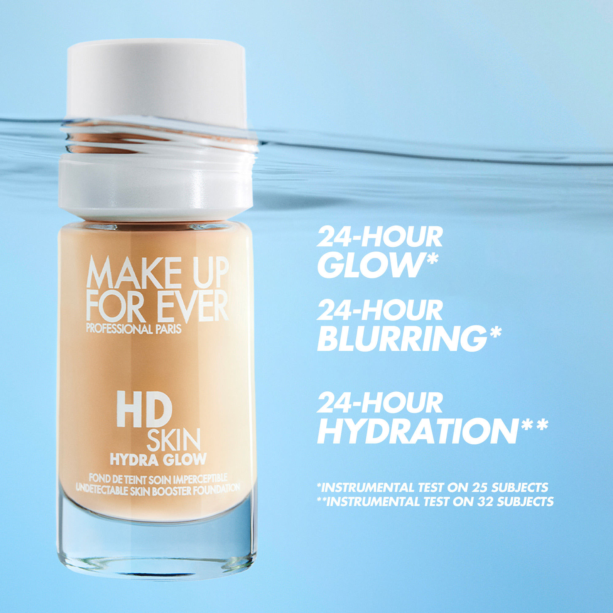 Shop HD Skin Hydra Glow Foundation | Make Up For Ever Kuwait